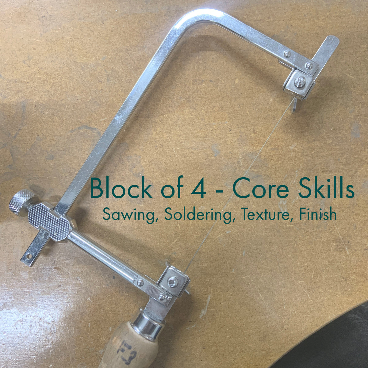 Block of 4 - Sawing, Soldering, Texture and Finish – Amy Stringer