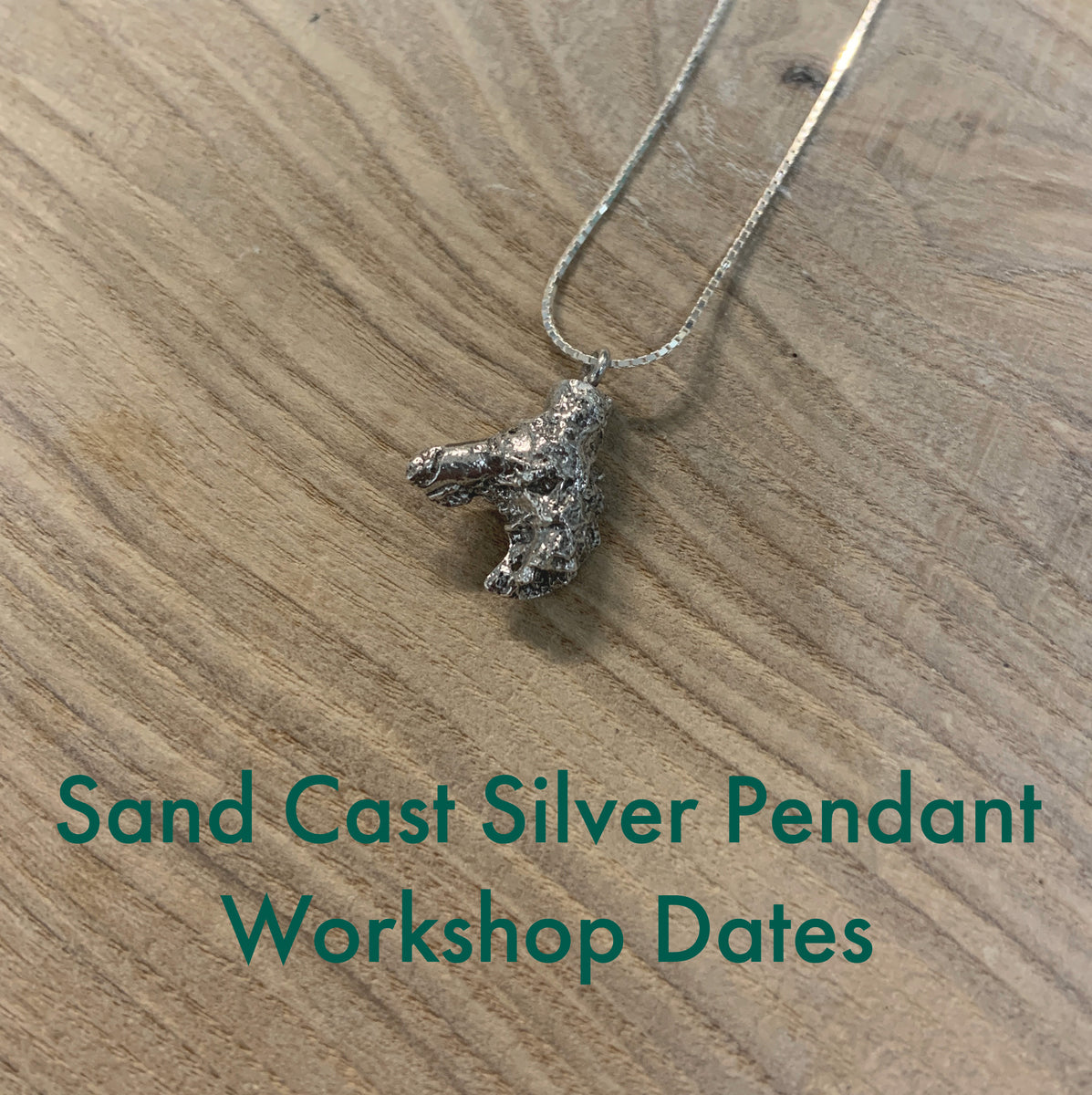 Sand Cast silver pendant workshop – Amy Stringer